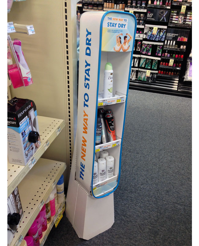 Popon | Image Gallery | New Way To Stay Dry Floor Display