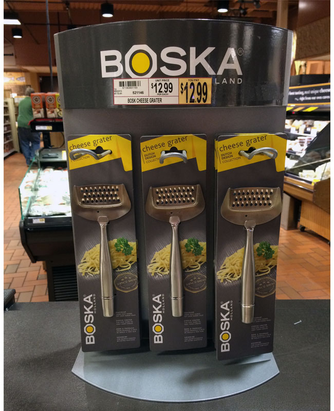 Popon | Image Gallery | Boska Cheese Grater Counter Display