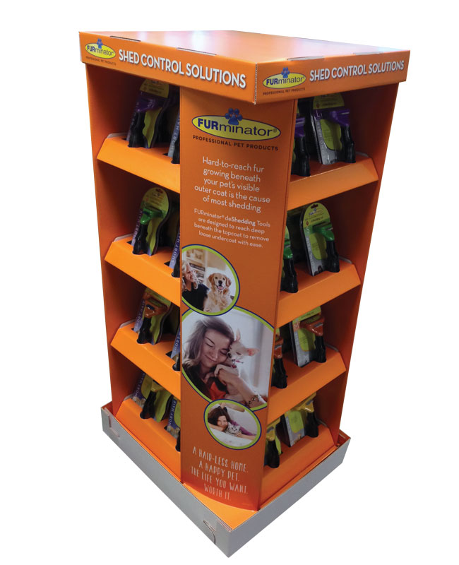 Popon | Image Gallery | Furminator Shed Control Pallet Display