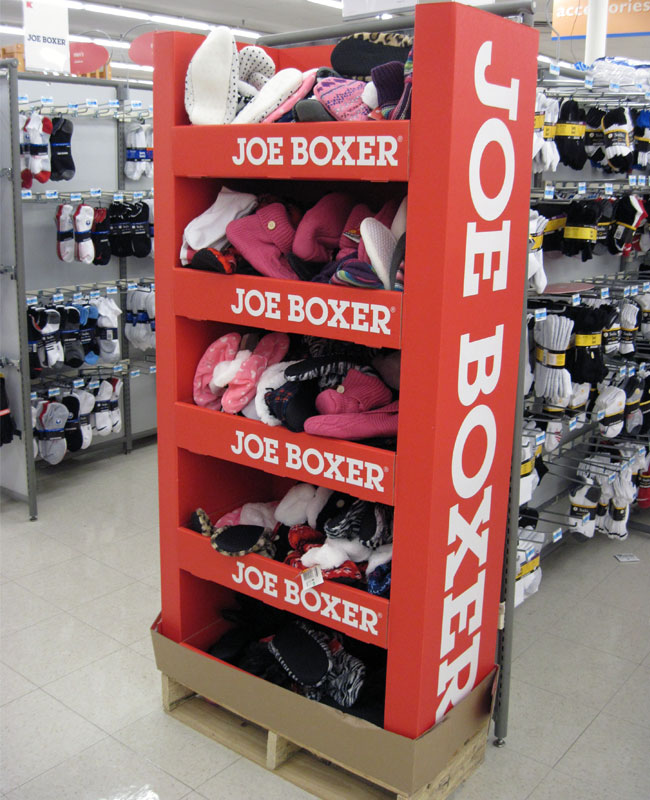 Popon | Image Gallery | Joe Boxer Apparel Pallet Display