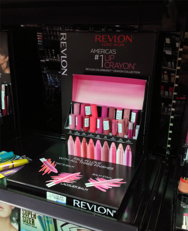 Popon | Image Gallery | Revlon Number One Lip Crayon Shelf Display