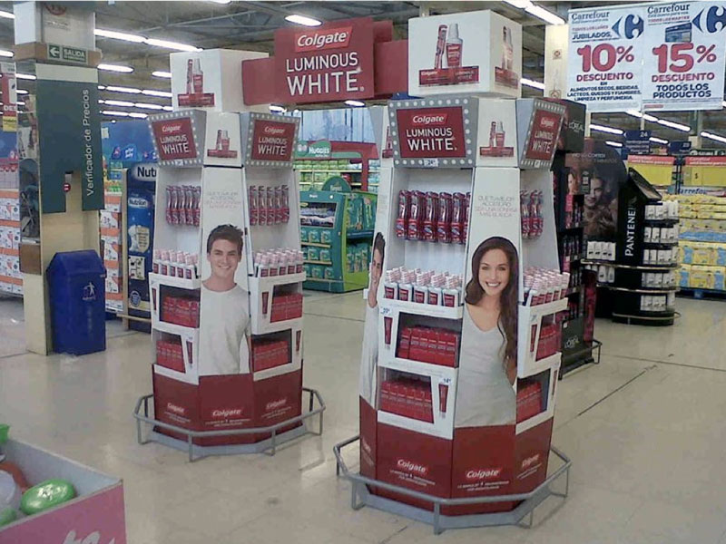 Popon | Image Gallery | Colgate Luminous White Arch Floor Display