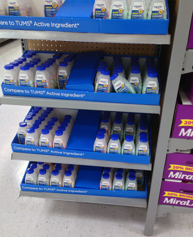 Popon | Image Gallery | Equate Compare To Tums End Cap Trays