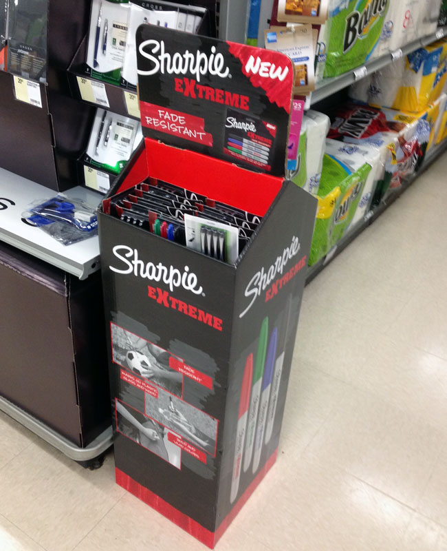 Popon | Image Gallery | Sharpie New Extreme Two Sided Floor Display
