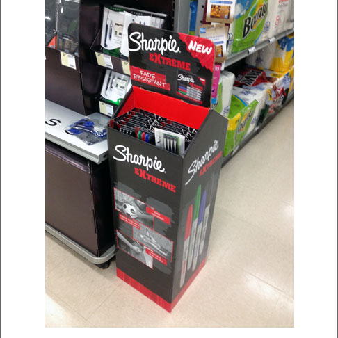 Popon | Image Gallery | Sharpie New Extreme Two Sided Floor Display