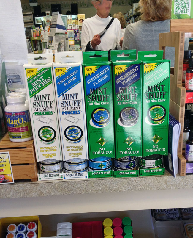 Popon | Image Gallery | Mint Snuff Gravity Fed Counter Displays