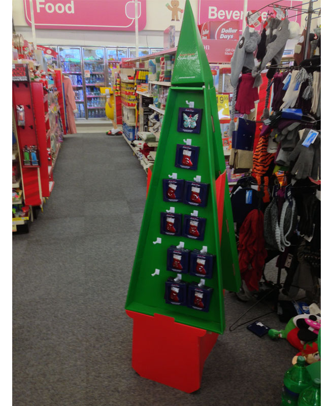 Popon | Image Gallery | Holiday Tree Ornament Floor Display