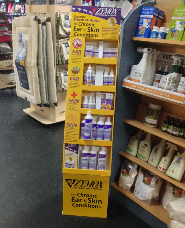 Popon | Image Gallery | Zymox Ear And Skin Floor Display