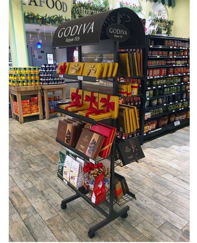 Popon | Image Gallery | Godiva Belgium 1926 Rolling Floor Display