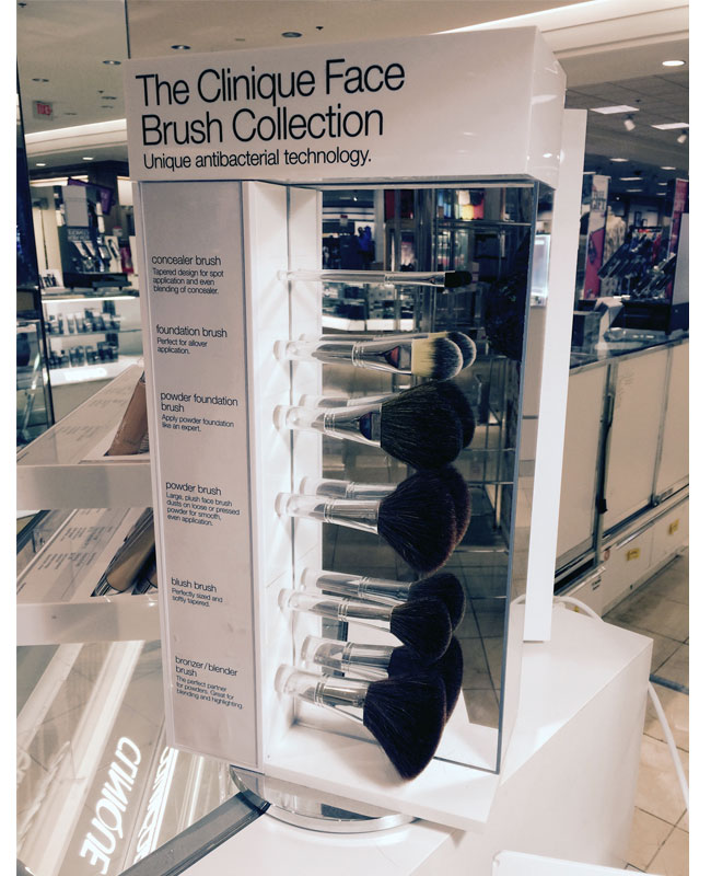 Popon | Image Gallery | Clinique Face Brush Counter Display