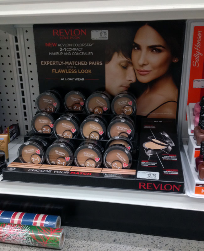Popon | Image Gallery | Revlon All Day Wear Shelf Display