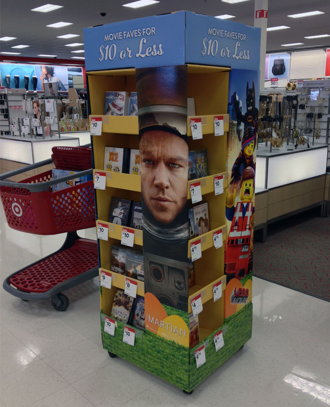 Popon | Image Gallery | Movie Faves For Less Floor Display