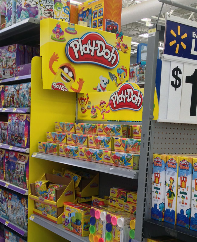 Popon | Image Gallery | Play-Doh End Cap Signage