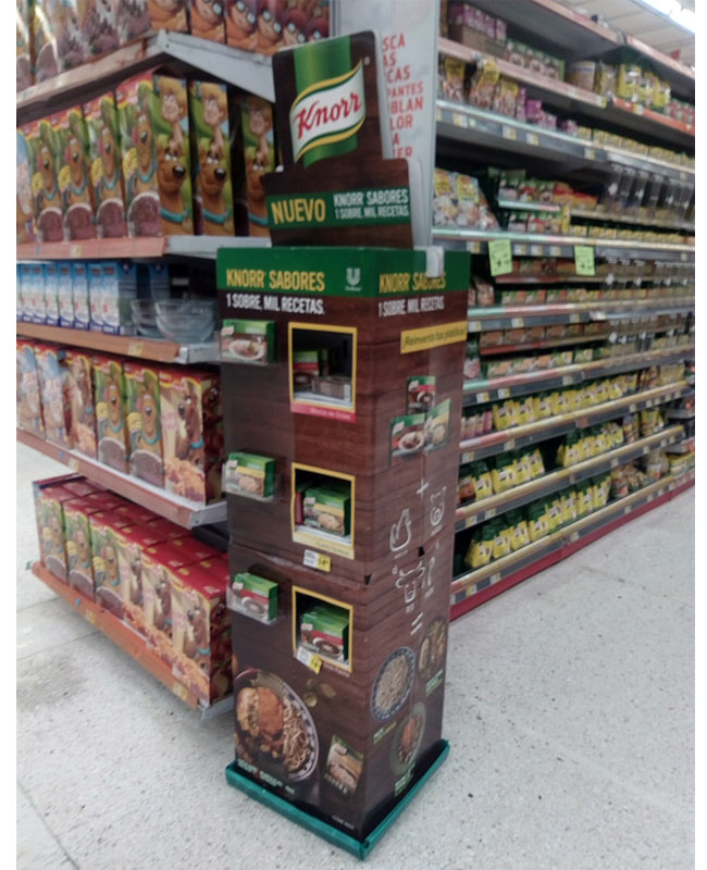Popon | Image Gallery | Knorr Sabores Floor Display