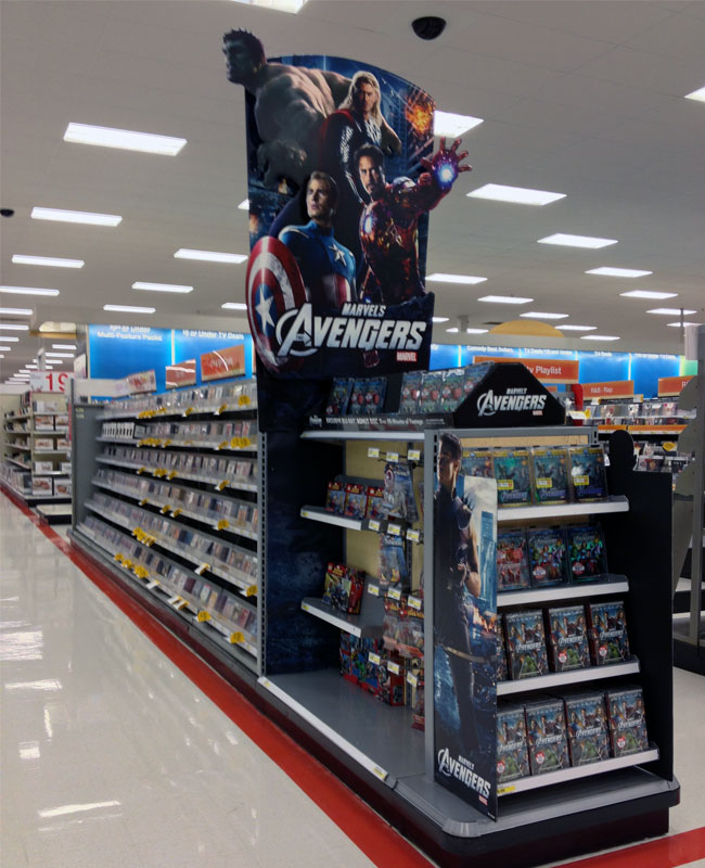 Popon | Image Gallery | Avengers Island End Cap Display
