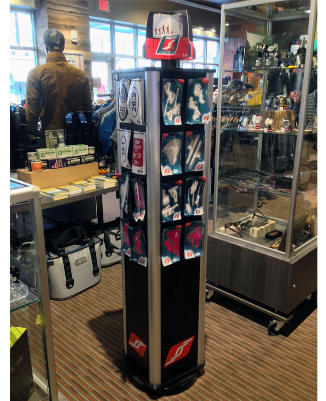 Popon | Image Gallery | Sports Stickers Spinning Floor Display