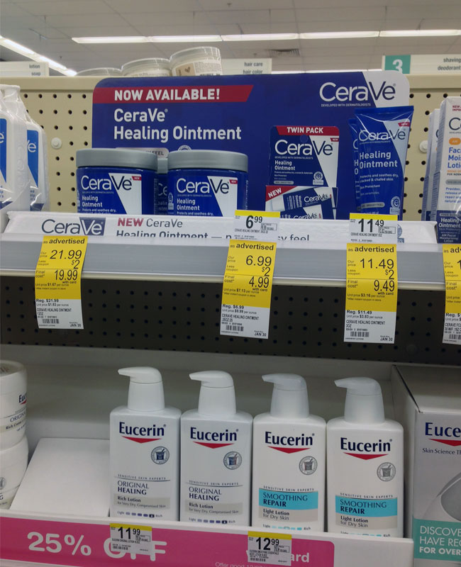 Popon | Image Gallery | Cerave Healing Shelf Display