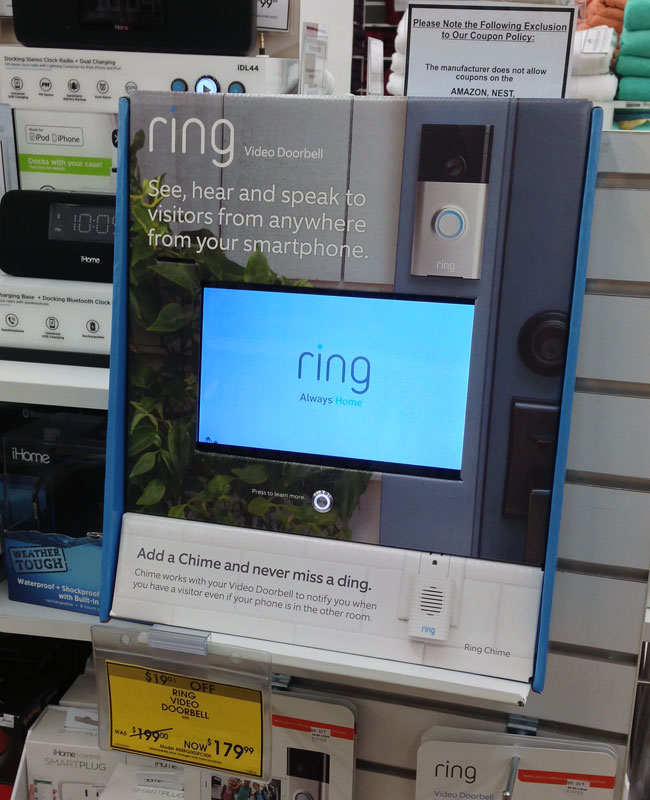 Popon | Image Gallery | Ring Video Doorbell Slatwall Display