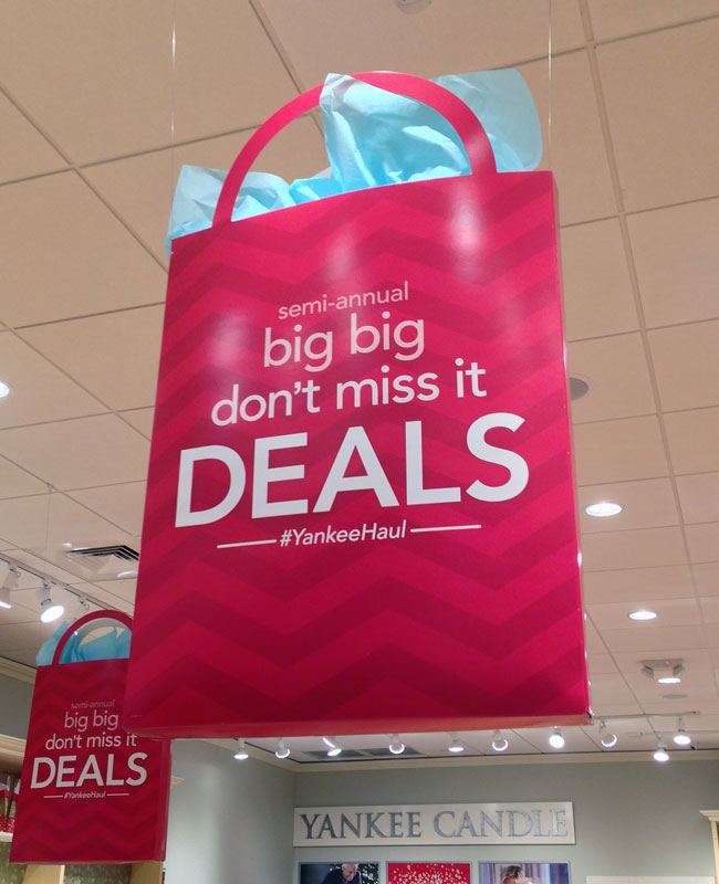 Popon | Image Gallery | Big Big Deals Shopping Bag Signage