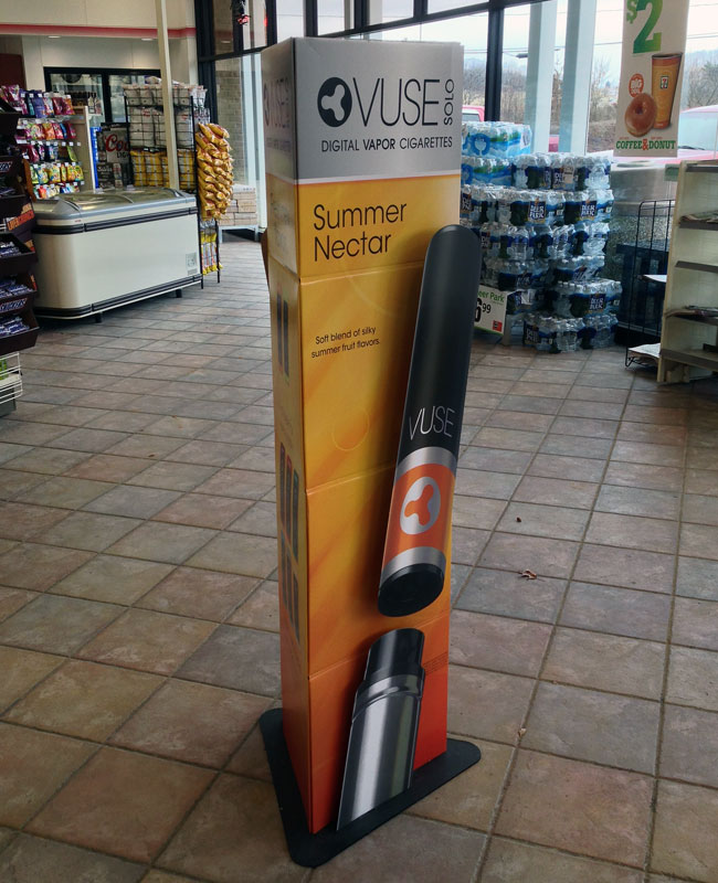 Popon | Image Gallery | Vuse Summer Nectar Pop Up Display