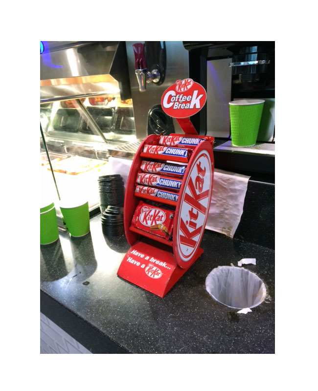 Popon | Image Gallery | Kit Kat Coffee Break Counter Display