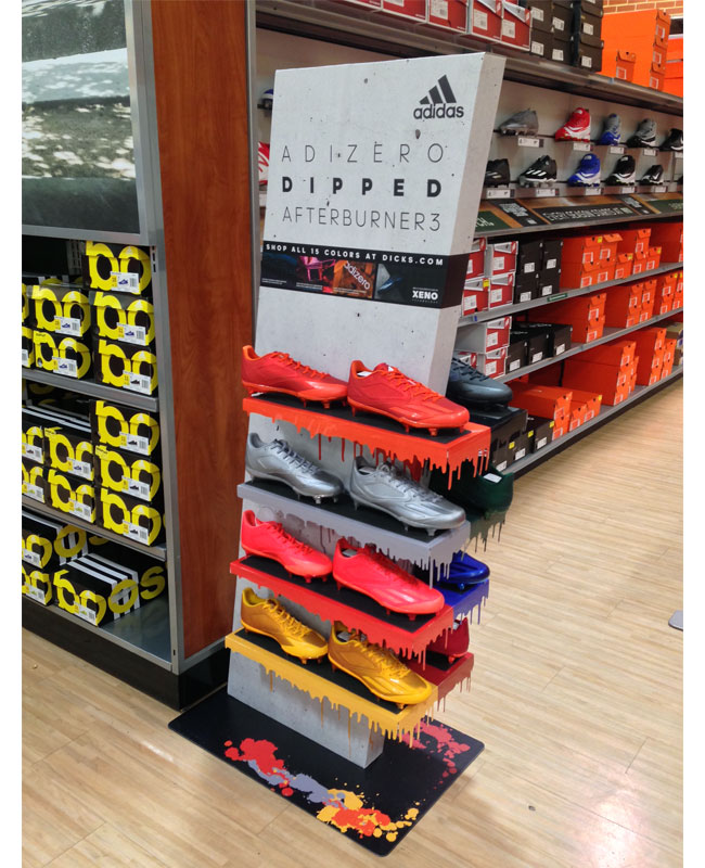 Popon | Image Gallery | Adidas Dipped Floor Display
