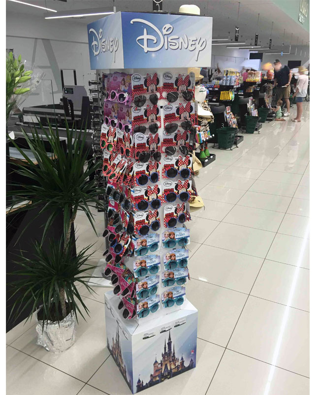 Popon | Image Gallery | Four Sided Disney Sunglasses Display