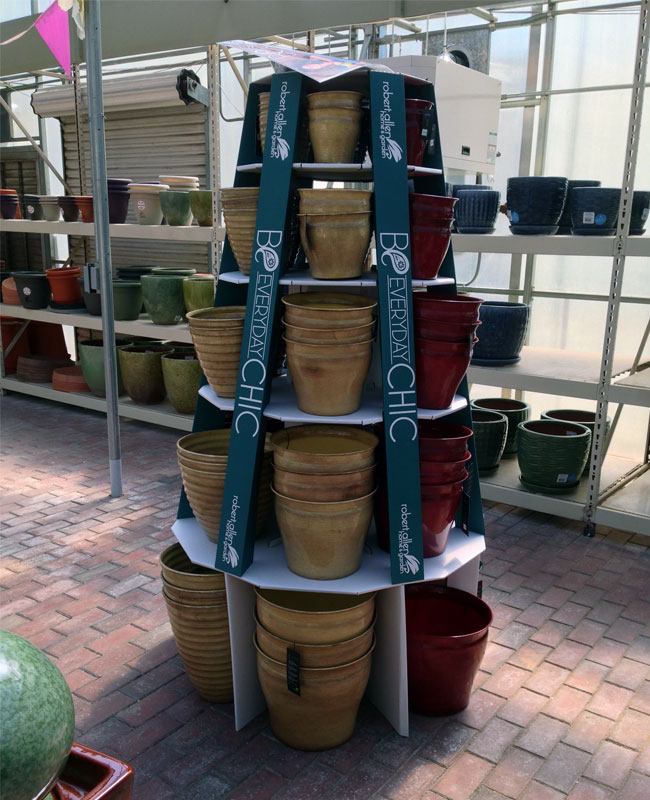 Popon | Image Gallery | Flower Pot Tower Display