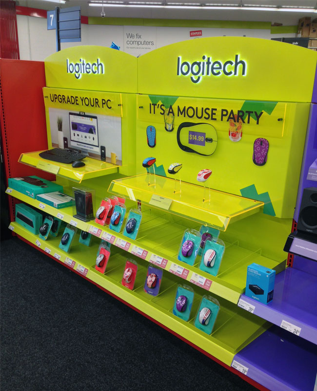 Popon | Image Gallery | Logitech Mouse Party Inline Display