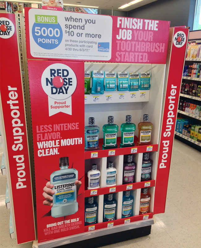 Popon | Image Gallery | Listerine Finish The Job End Cap Display