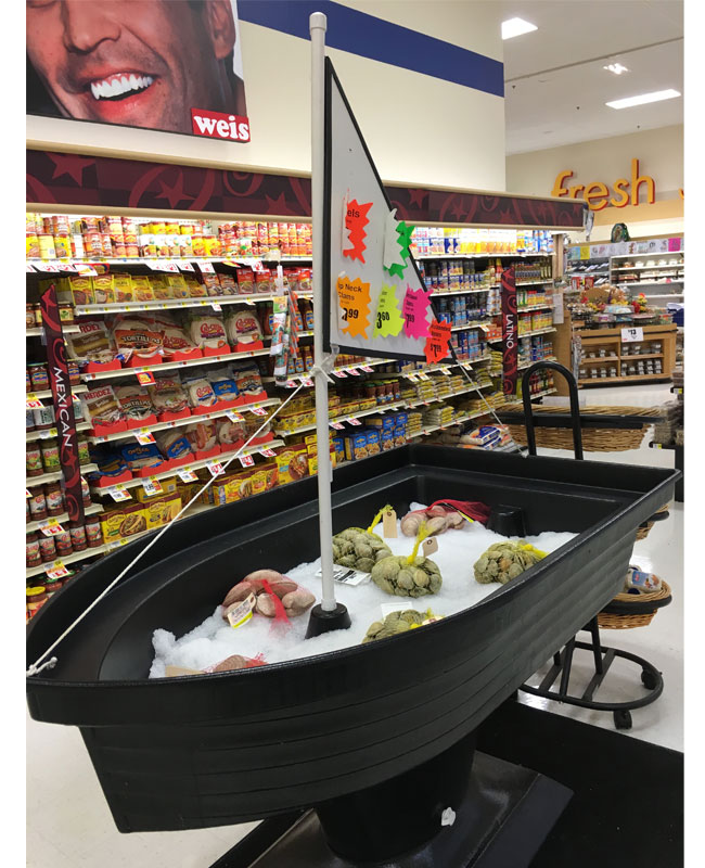 Popon | Image Gallery | Ice Boat Seafood Display