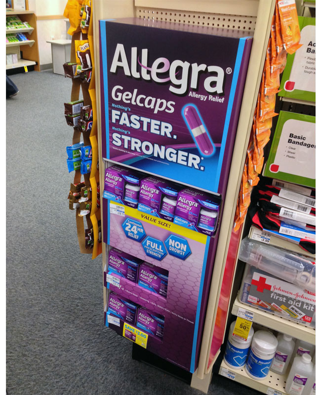 Popon | Image Gallery | Allegra Nothings Faster Side Kick Display