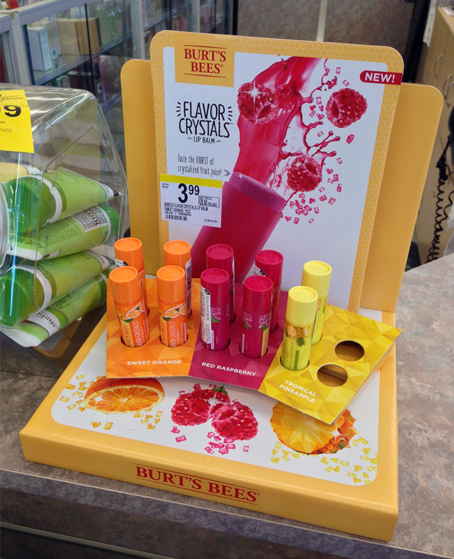 Popon | Image Gallery | Flavor Crystals Lip Balm Counter Display