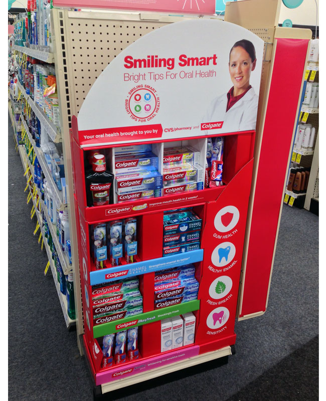 Popon | Image Gallery | Smiling Smart Colgate End Cap Display