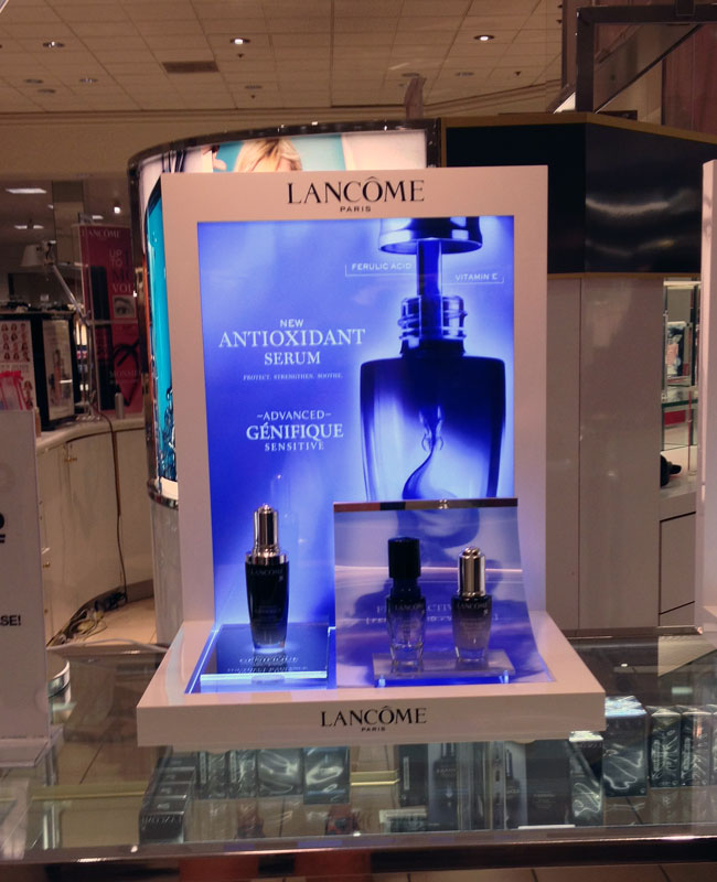 Popon | Image Gallery | Lancome Genifique Serum Counter Display