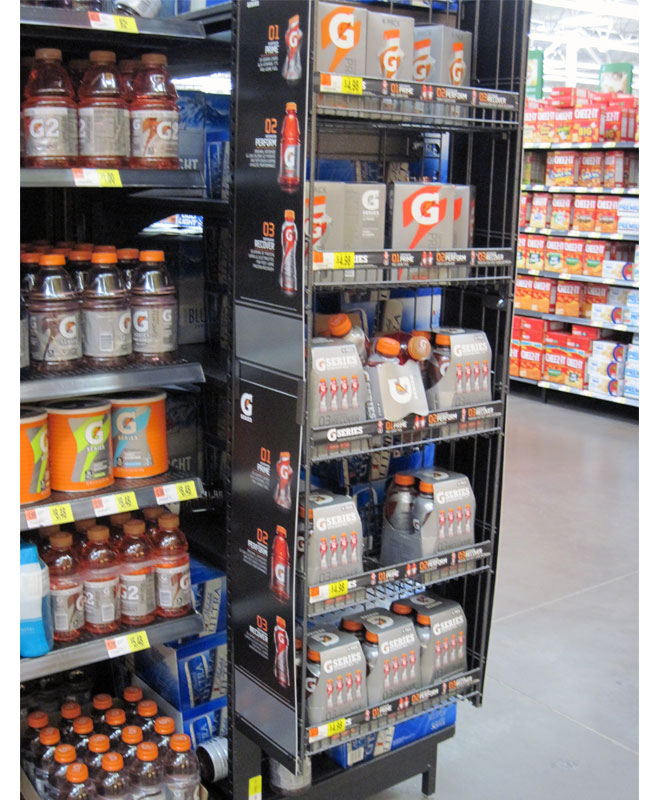 Popon | Image Gallery | Metal Gatorade Side Kick Display