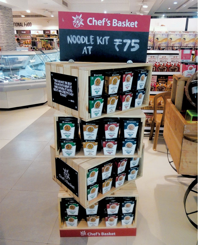 Popon | Image Gallery | Chef's Basket Noodle Kit Floor Display
