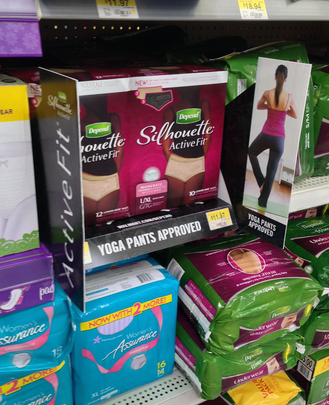 Popon | Image Gallery | Depend Yoga Pants Inline Display