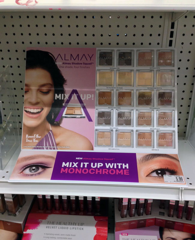 Popon | Image Gallery | Almay Mix It Up Shelf Display