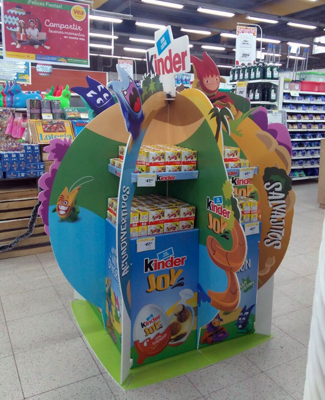 Popon | Image Gallery | Salvajitos Four Sided Candy Floor Display