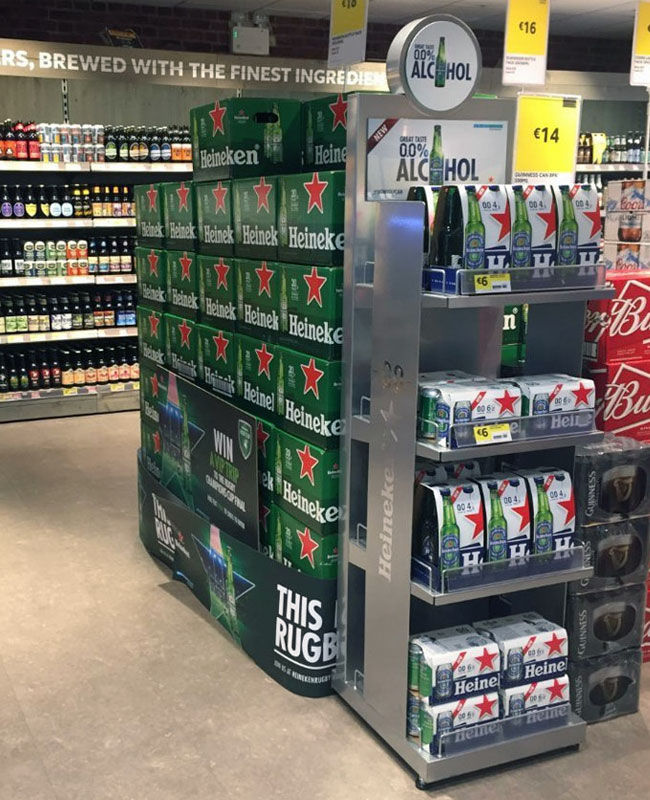 Popon | Image Gallery | Heineken Alcohol Free Floor Display