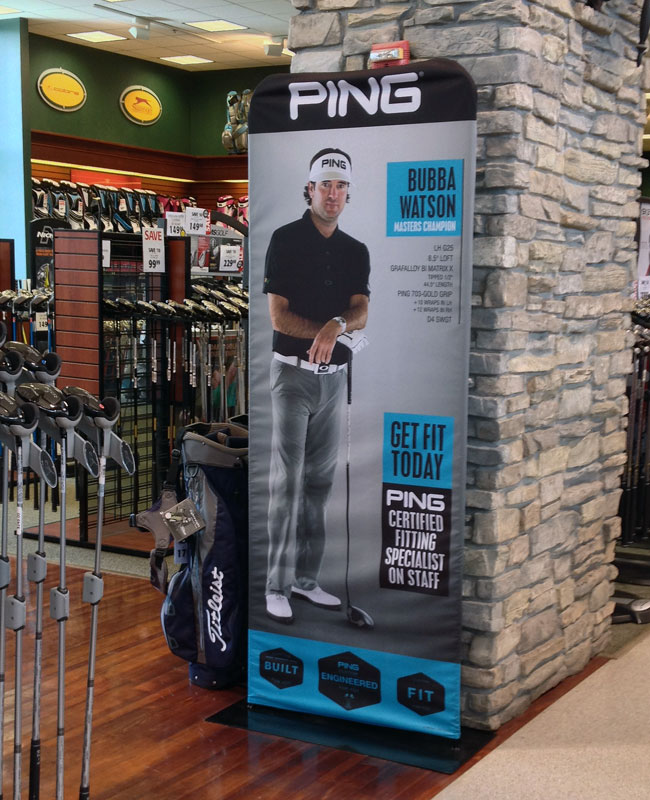 Popon | Image Gallery | Ping Bubba Watson Banner Stand