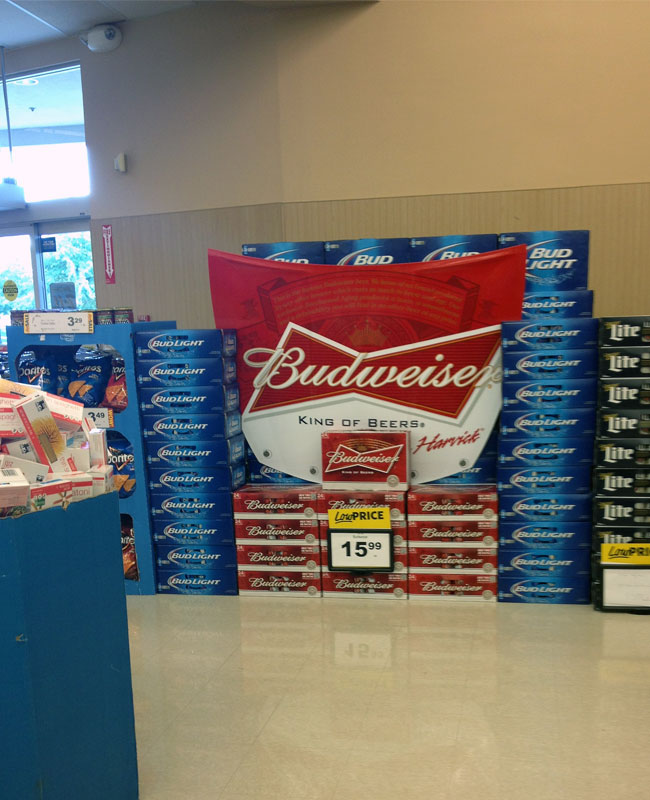 Popon | Image Gallery | Budweiser Harvick Stacker Display
