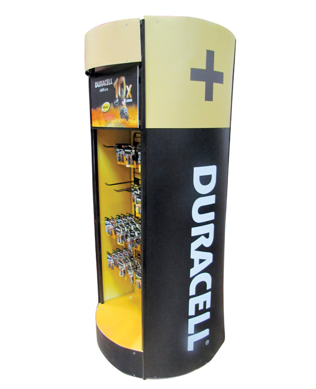 Popon | Image Gallery | Duracell 10x Longer Floor Display
