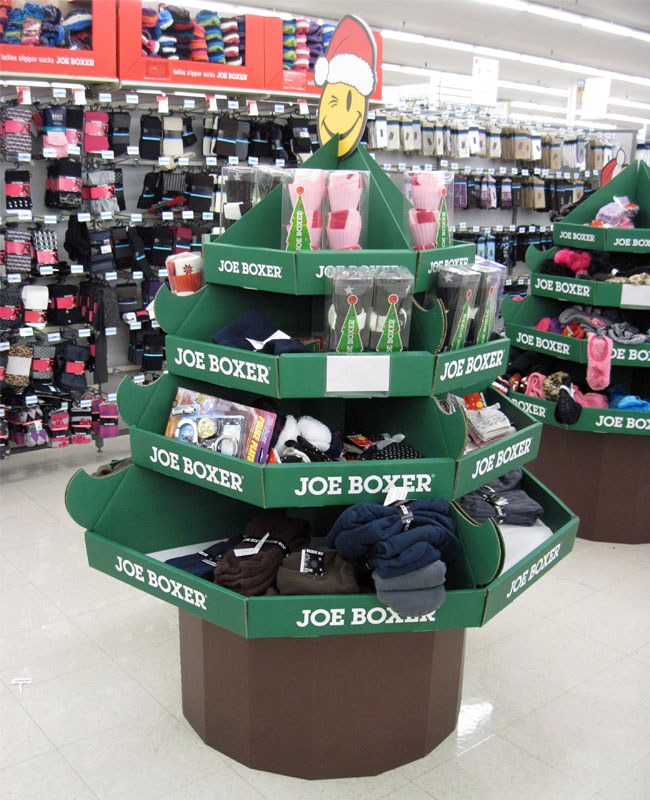 Popon | Image Gallery | Joe Boxer Holiday Tree Floor Display