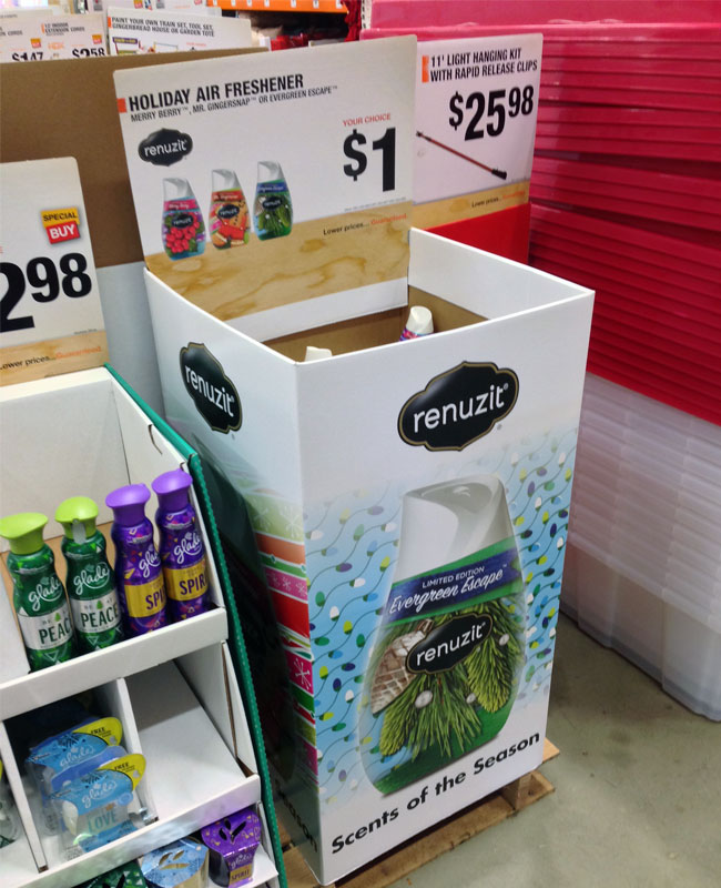Popon | Image Gallery | Renuzit Seasonal Dump Bin Display