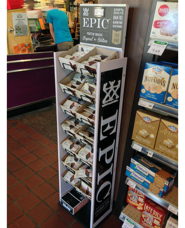 Popon | Image Gallery | Epic Protein Snacks Floor Display