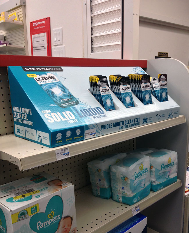 Popon | Image Gallery | Listerine Solid Liquid Shelf Tray