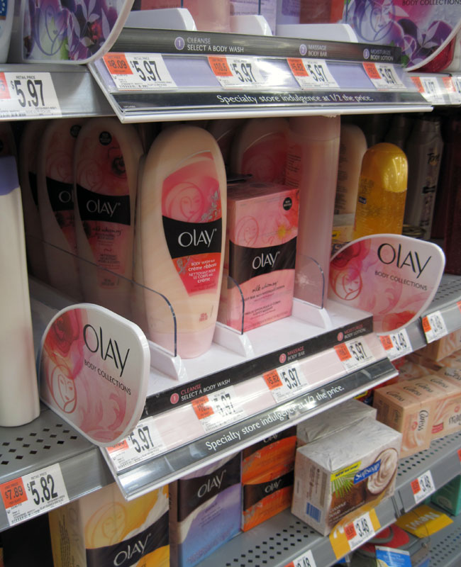 Popon | Image Gallery | Olay Inline Body Wash Display
