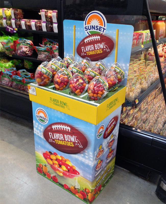 Popon | Image Gallery | Sunset Flavor Bowl Floor Display